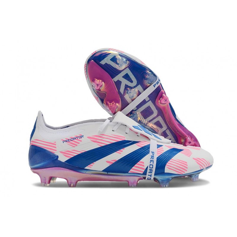adidas Predator Elite Foldover Tongue FG Blanco Azul Rosa