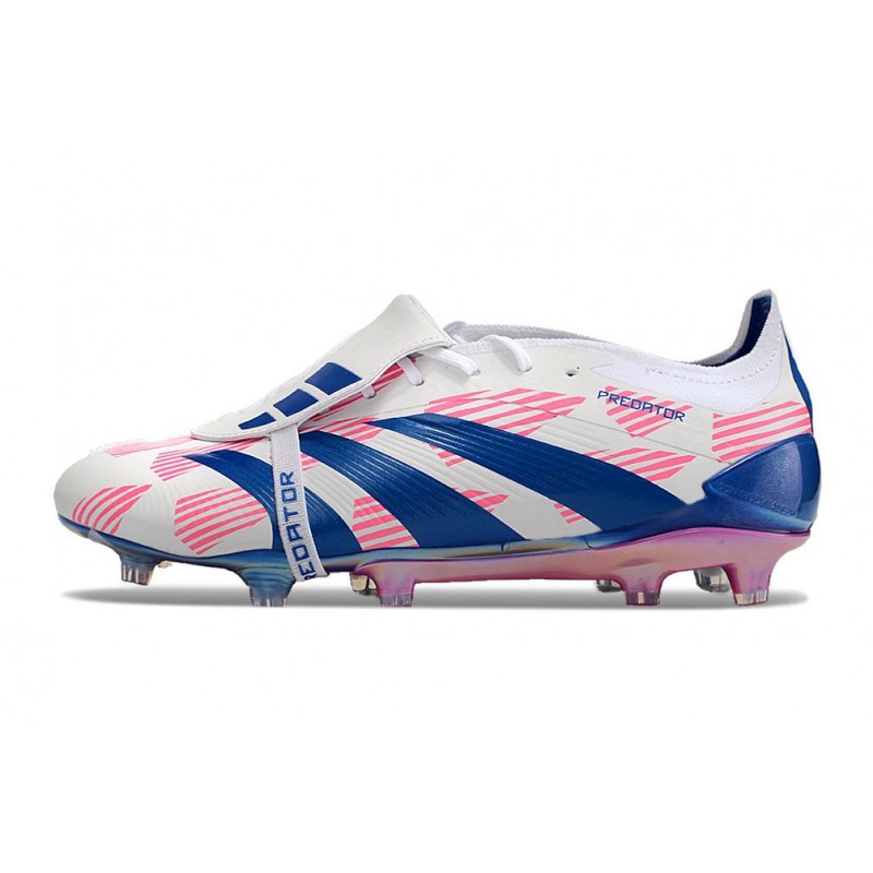 adidas Predator Elite Foldover Tongue FG Blanco Azul Rosa