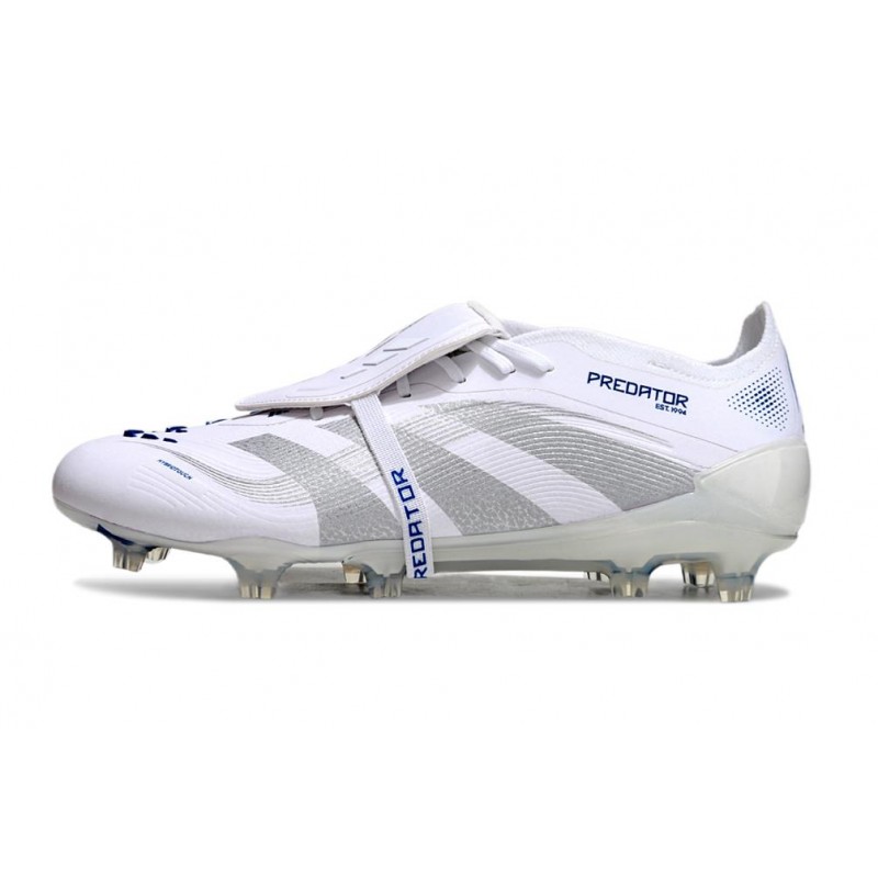 adidas 2025 Predator Elite FT FG Blanco Plateado Met Bright Royal